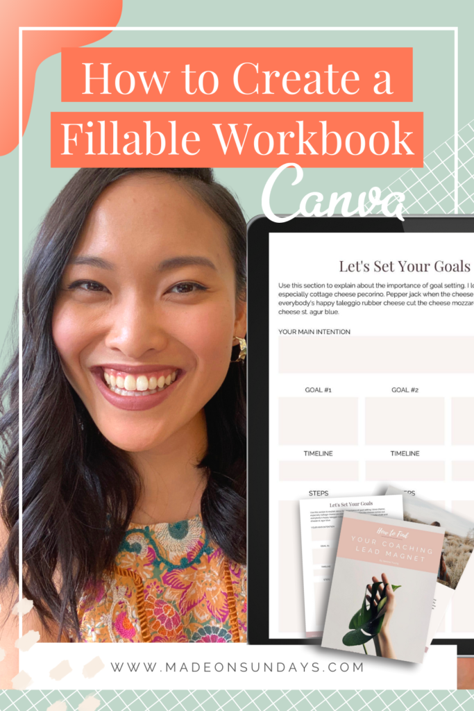 How to Create a Digitally Fillable Workbook - madeonsundays.com