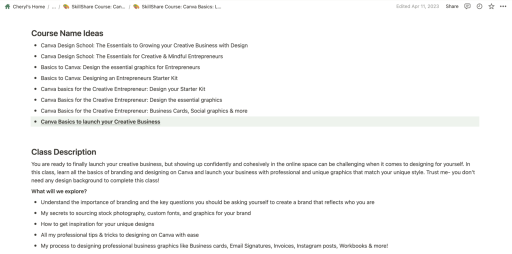 How to Plan an Online Course on Notion (Template Inside ...