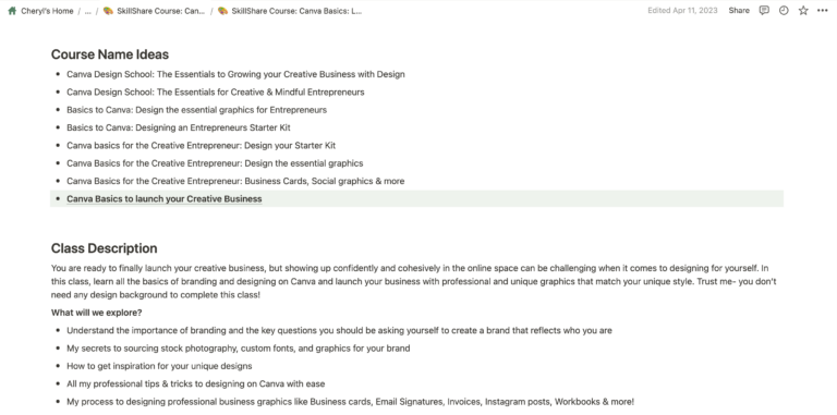 How to Plan an Online Course on Notion (Template Inside ...